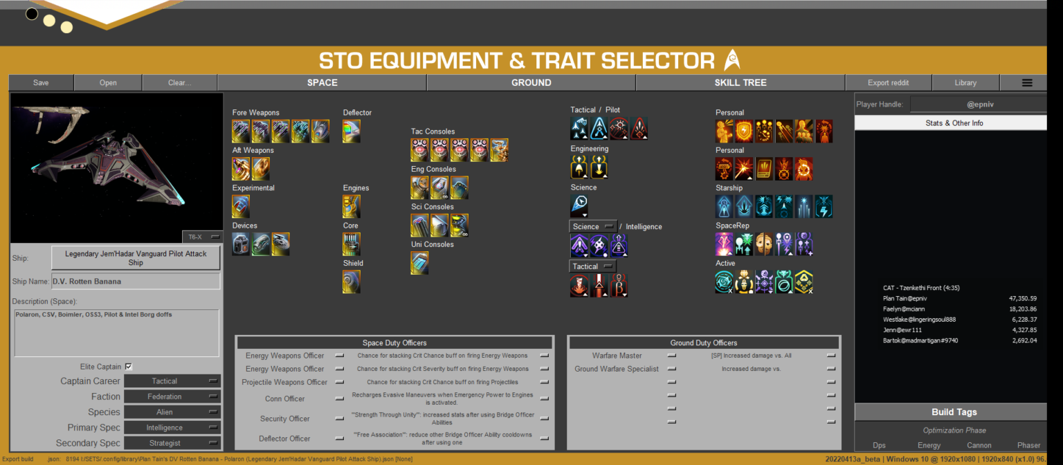 Legendary Jem’Hadar Vanguard Pilot Attack Ship – STO ZONE